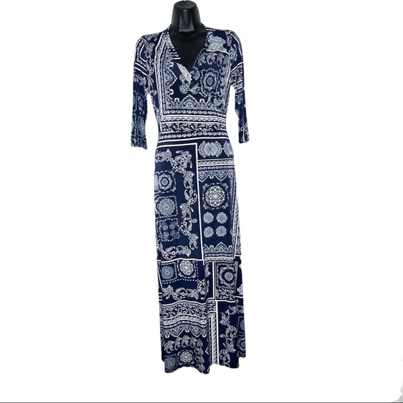 Mlle Gabrielle | Dresses | Mlle Gabrielle Surplice Maxi Dress M | Poshmark